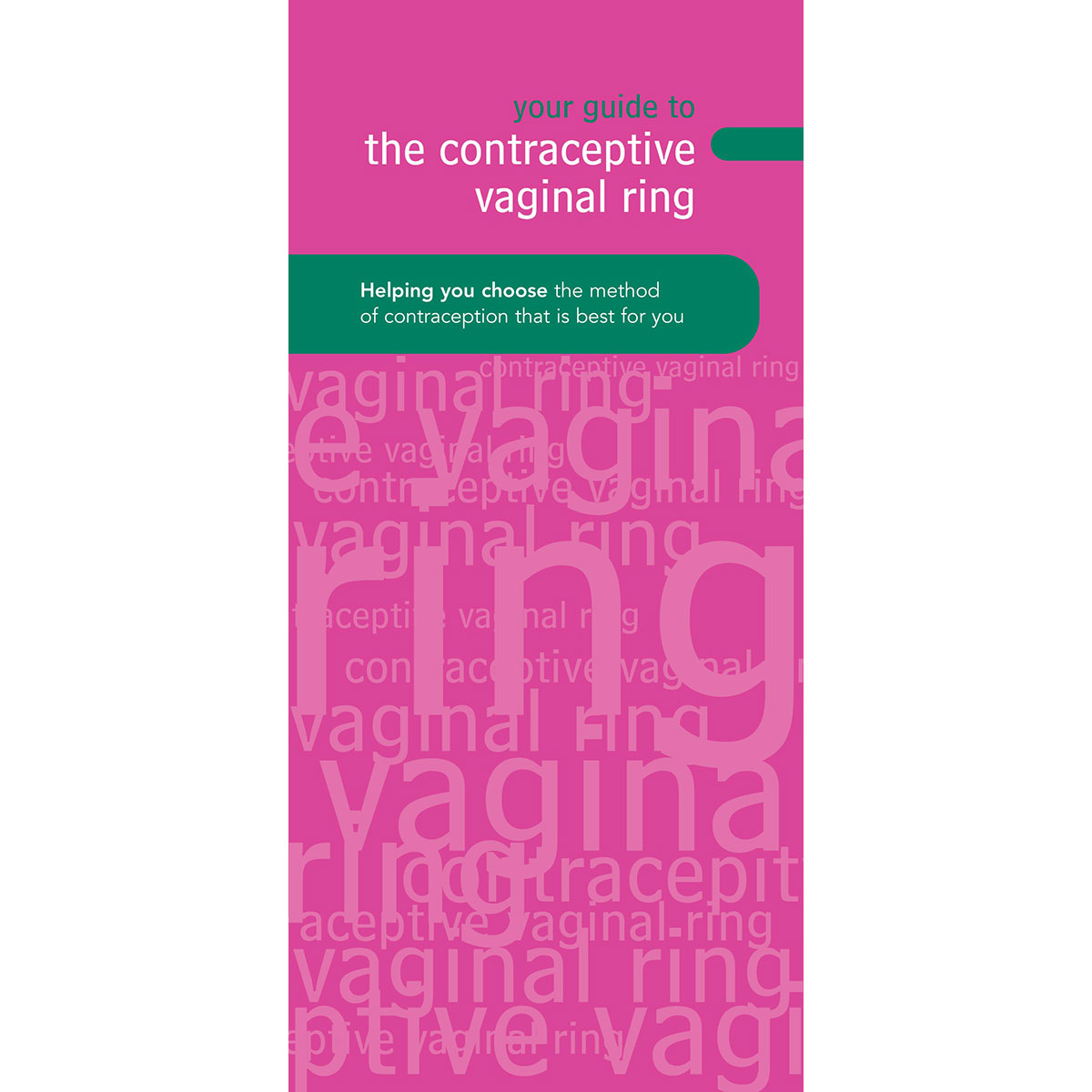 Vaginal ring: Contraceptive methods - Family Planning Association